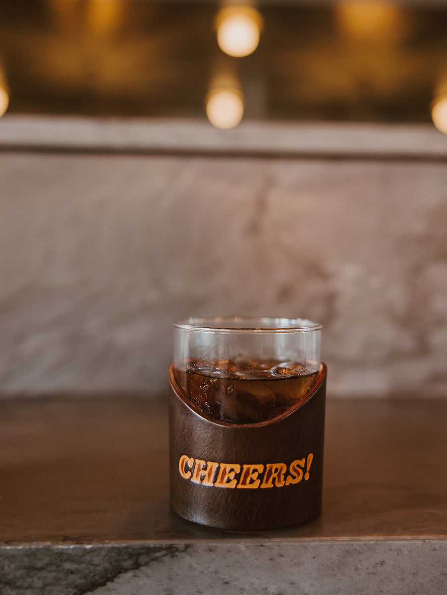 Cheers Whiskey Glass – Lindy Leather